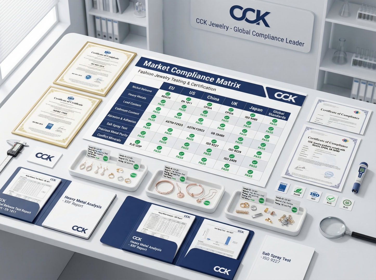 Reliable CCK Jewelry Testing And Compliance For EU & US Markets